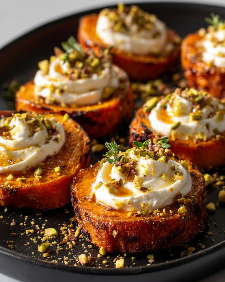 Irresistible Roasted Sweet Potato Medallions with Whipped Feta Delight ...