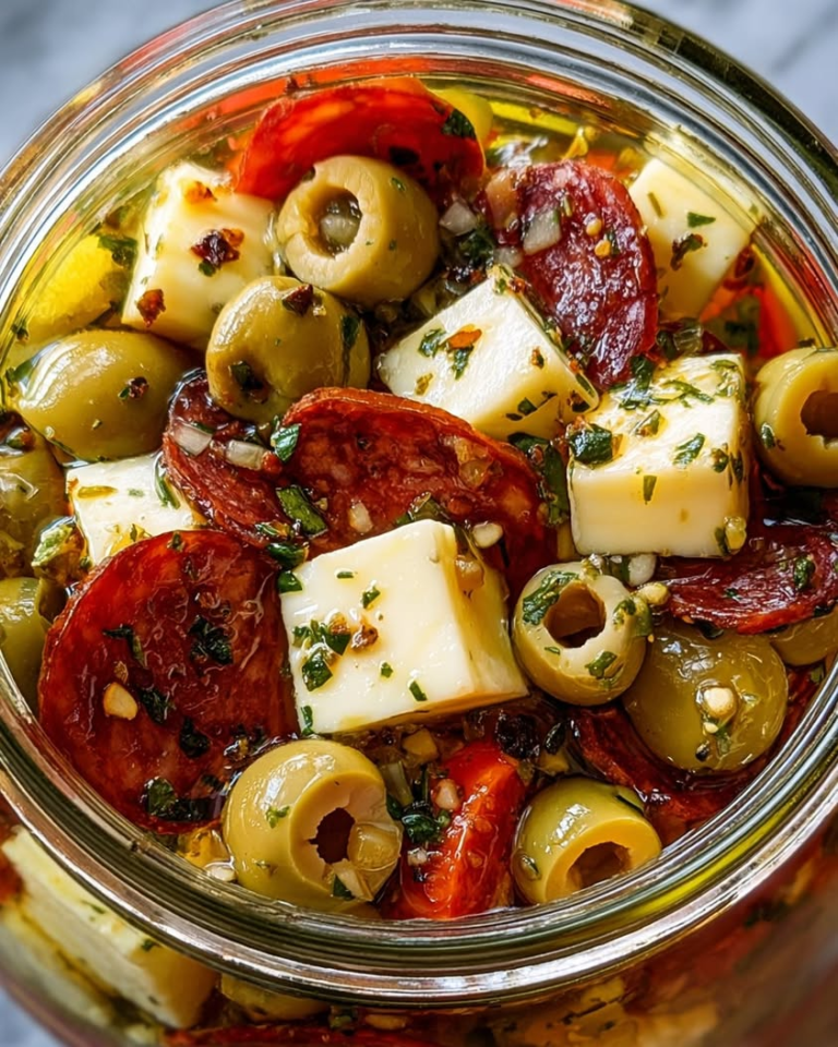 Tangy Marinated Cheese and Pepperoni Bites Perfect for Parties - Billy ...