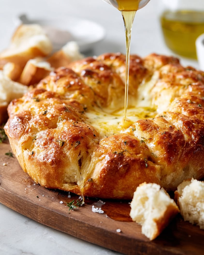 Molten Cheese Core Tear & Share Focaccia Recipe - Billy Recipes