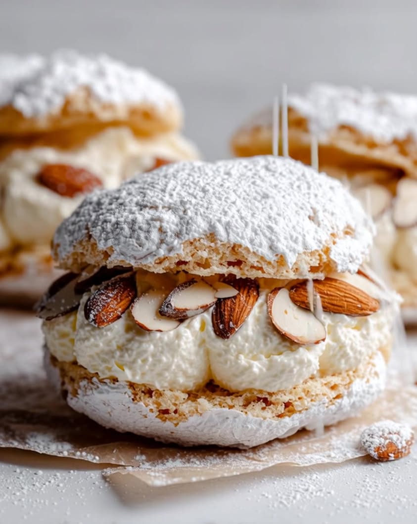 Almond Dacquoise Cream Clouds: An Elegant French Dessert Recipe - Billy ...