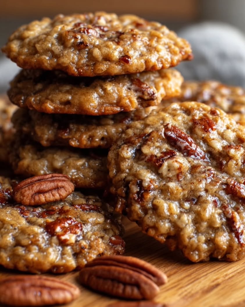 Bakery-Style Pecan Pie Oatmeal Cookies for a Cozy Treat - Billy Recipes