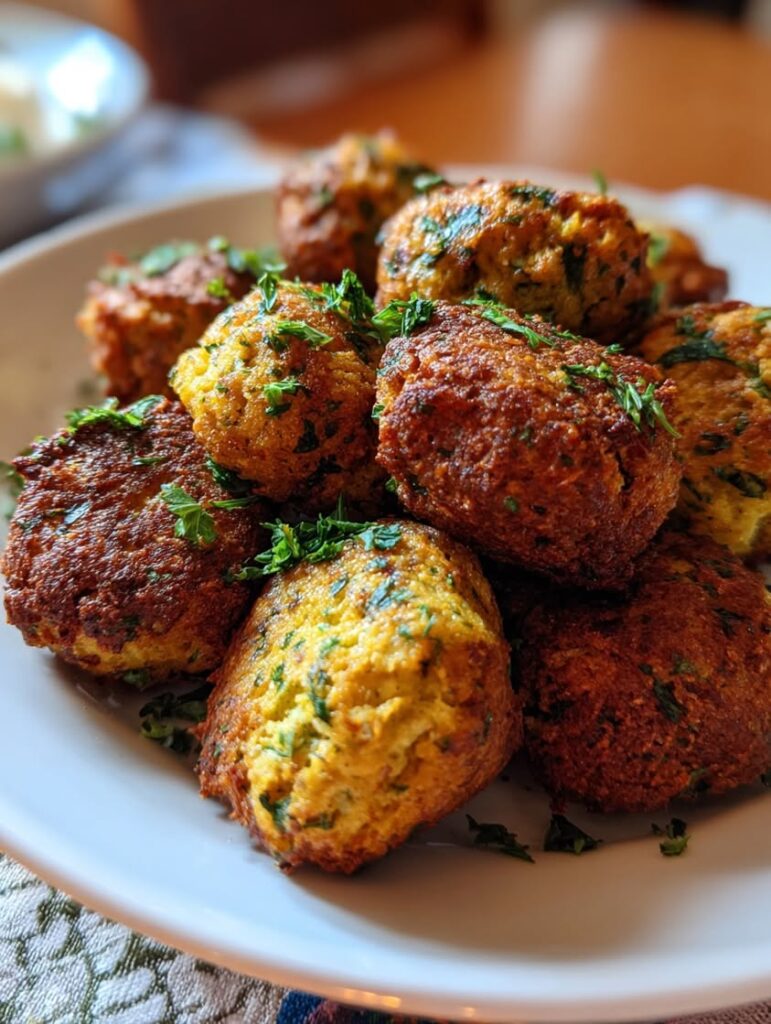 Crispy Oven-Baked Cottage Cheese Falafel Bites for Protein - Billy Recipes