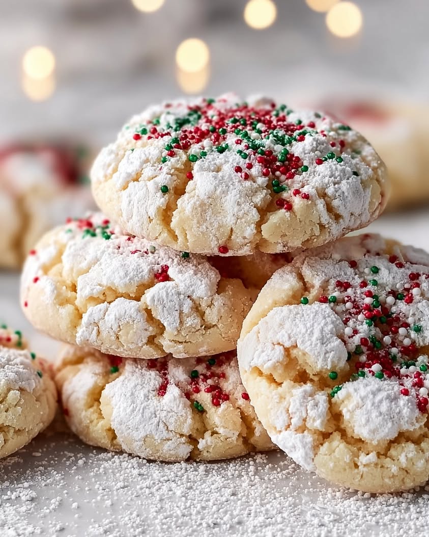Ultimate Christmas Crinkle Sprinkle Cookies for a Festive Holiday ...